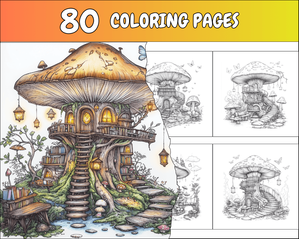 The Mysterious Library in a Mushroom - TC Studiohub